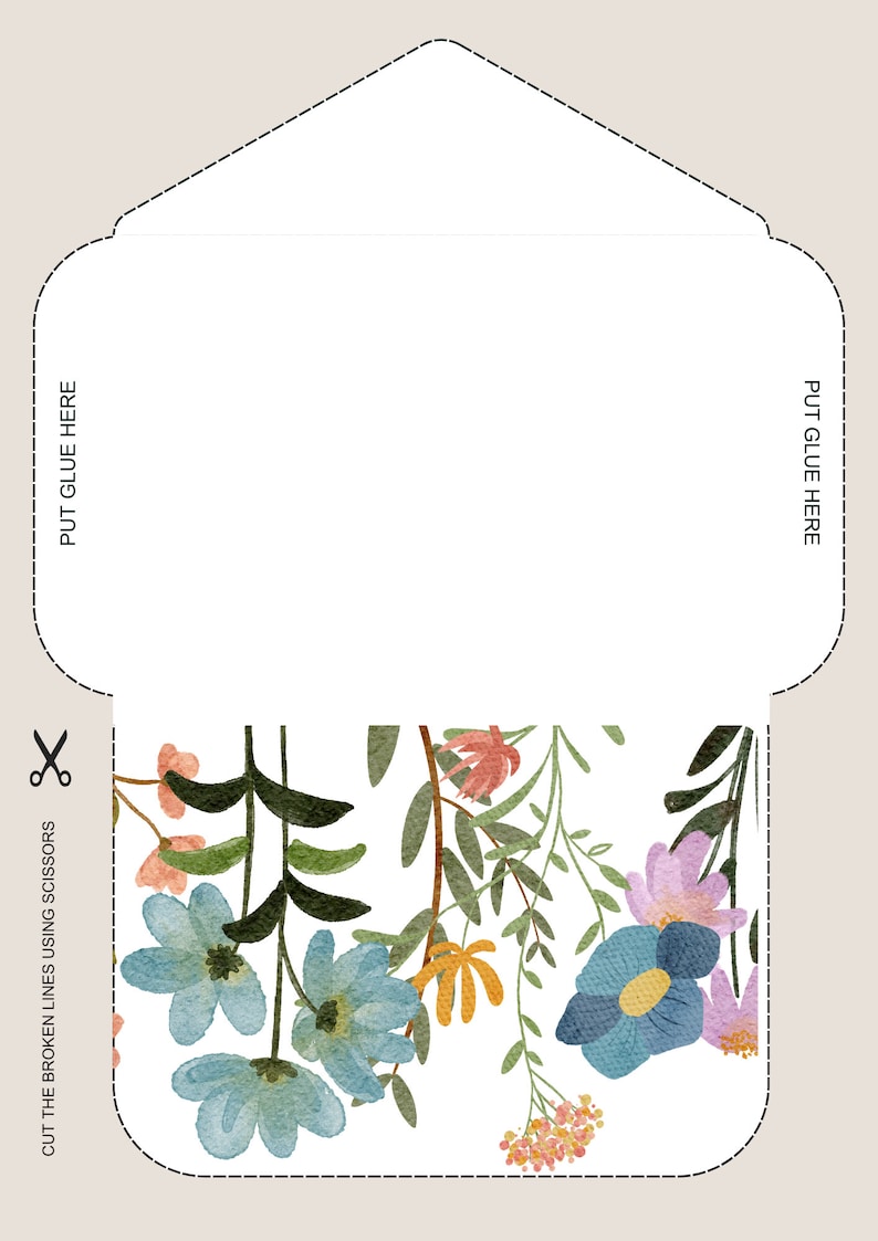 PRINTABLE Stationery, Printable Letter Writing Stationery Botanical ...