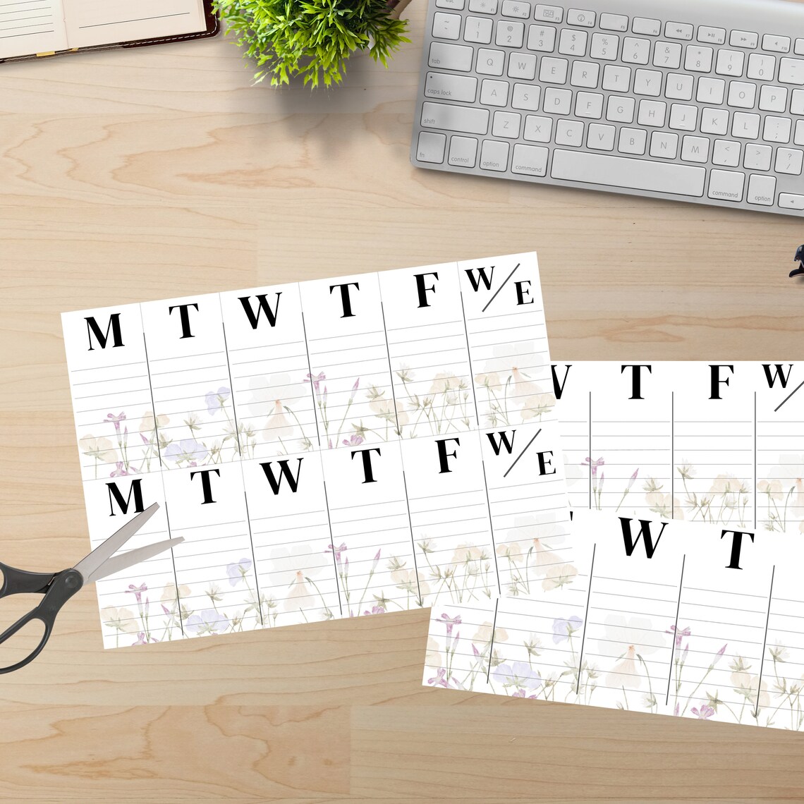 Weekly Printable Planner | Botanical to Do List Simple | Tasks List ...