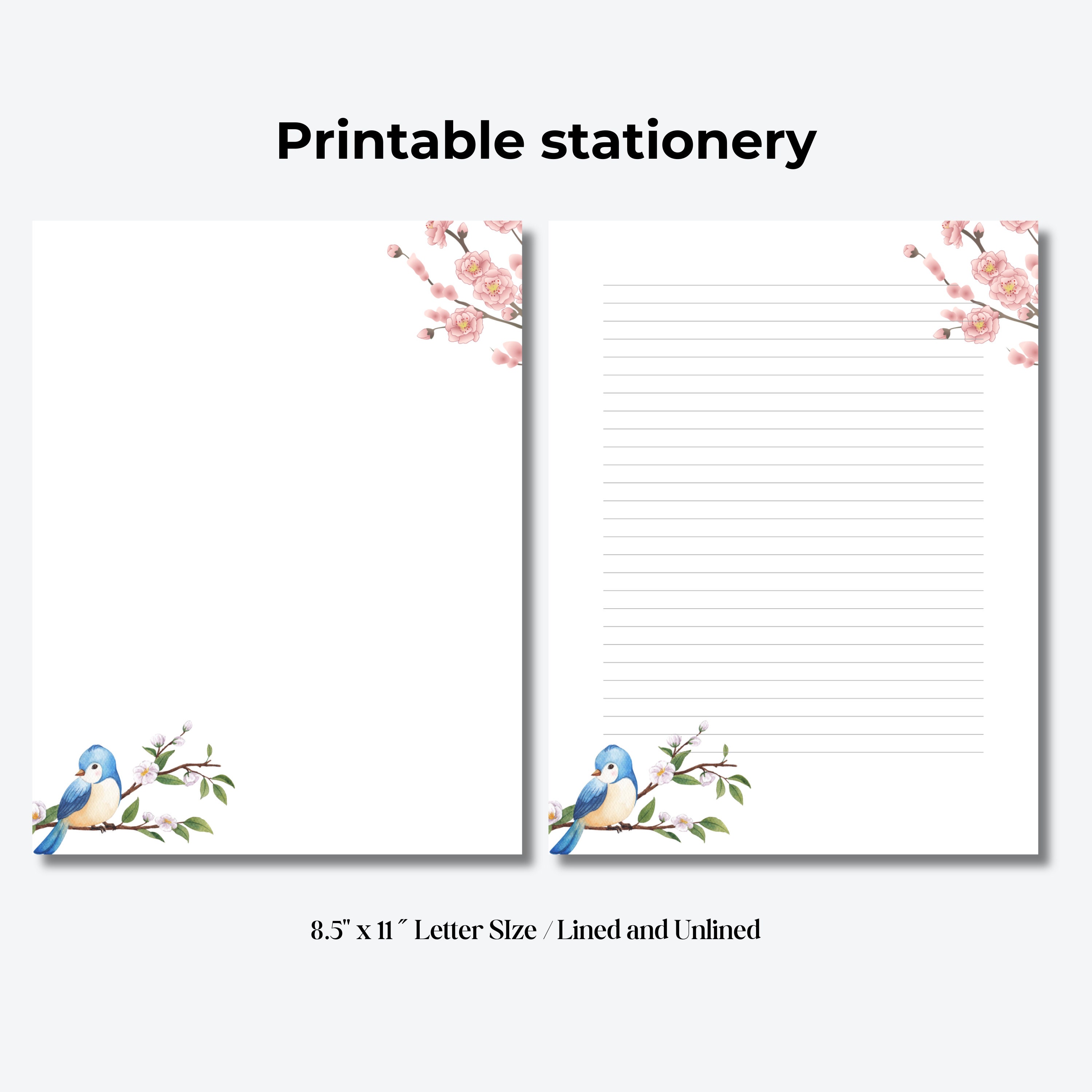 PRINTABLE Stationery, Printable Letter Writing Stationery Letter ...