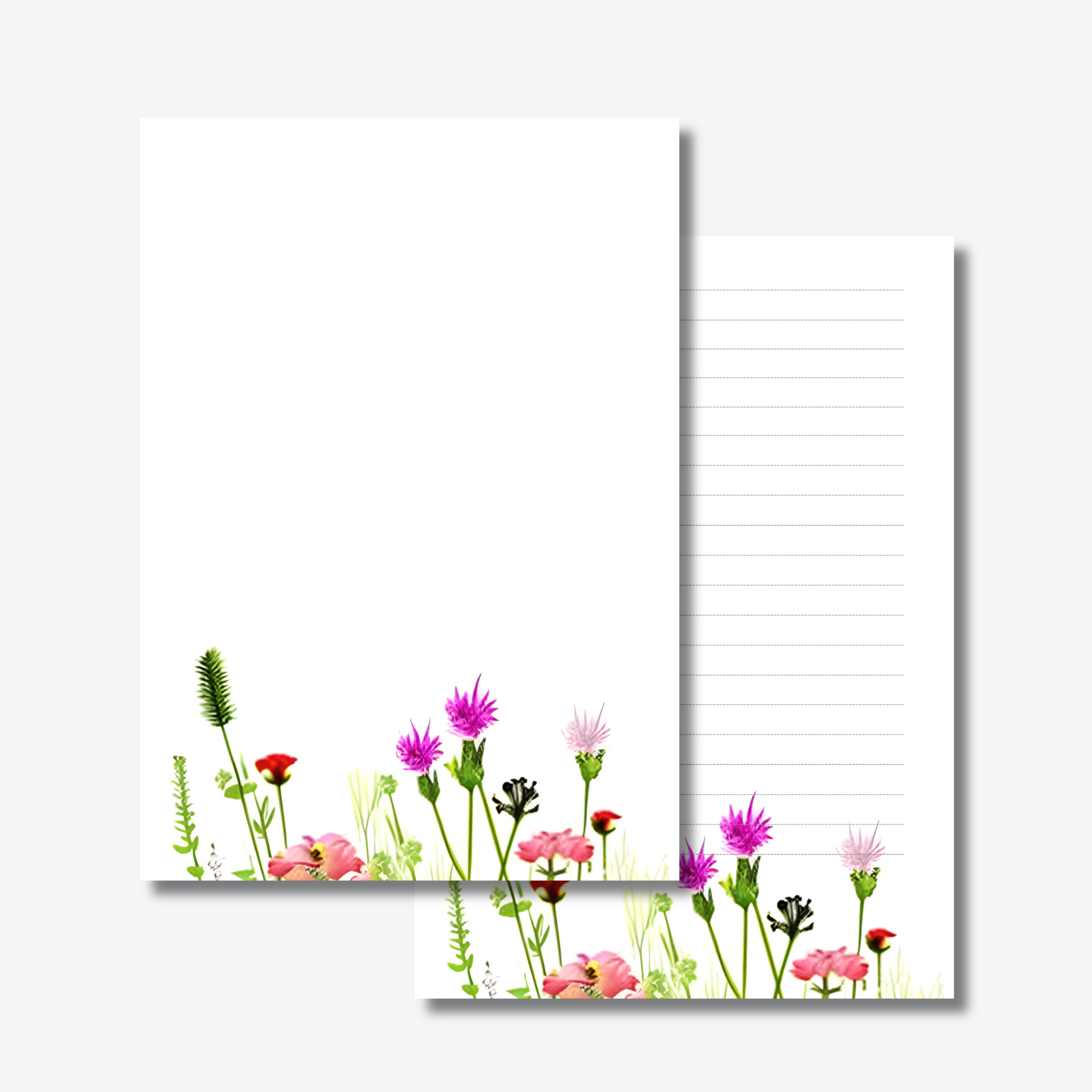 PRINTABLE Stationery, Printable Letter Writing Stationery Botanical ...