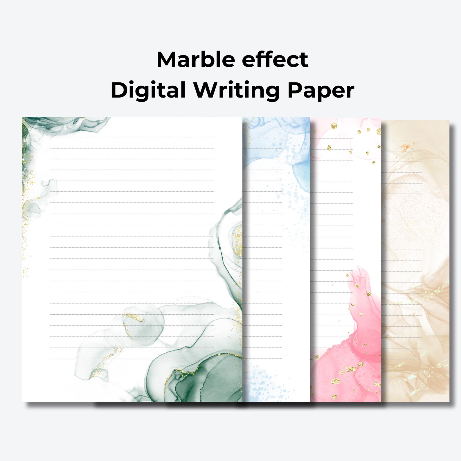 PRINTABLE Stationery, Printable Letter Writing Stationery | Marble ...