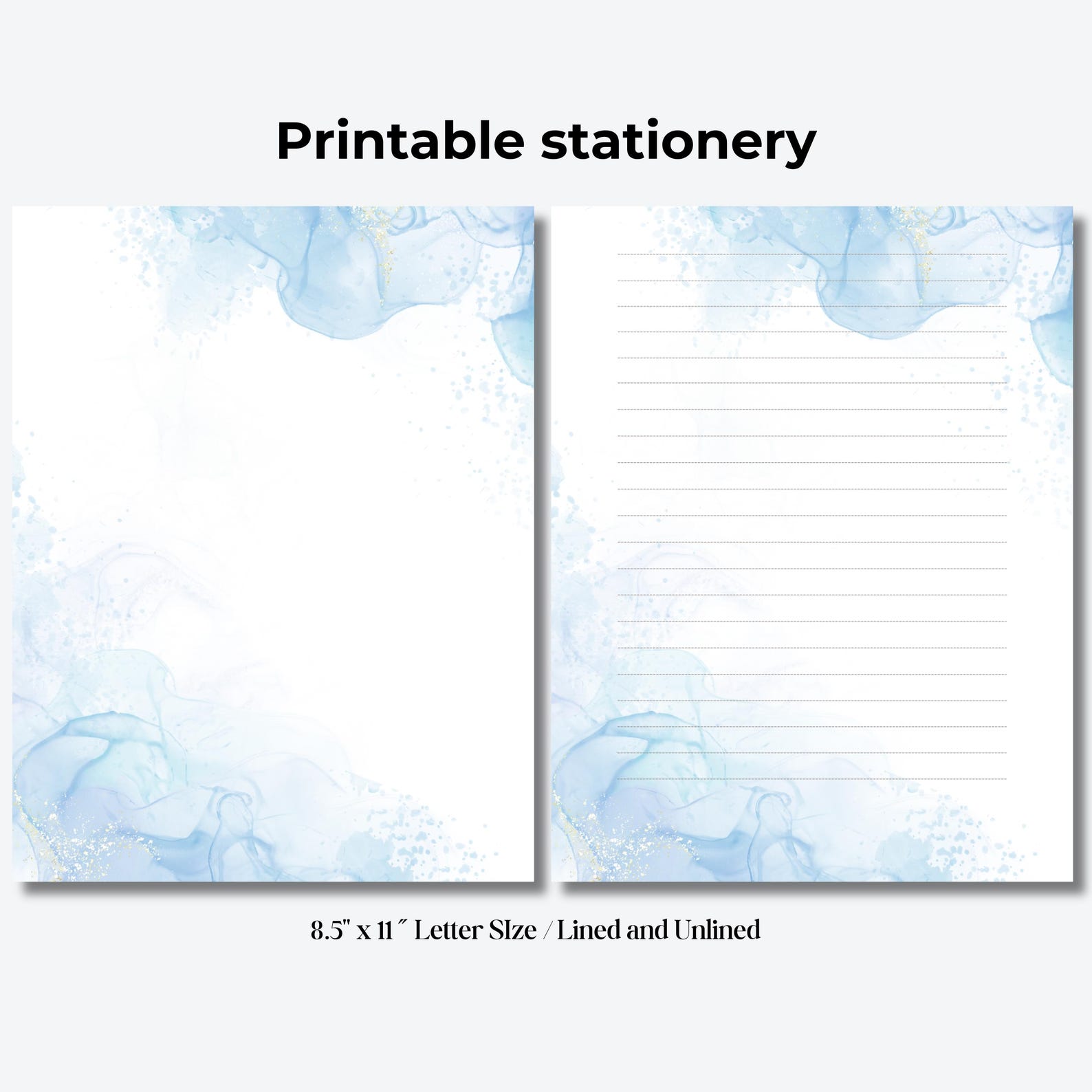 PRINTABLE Stationery, Printable Letter Writing Stationery | Marble ...