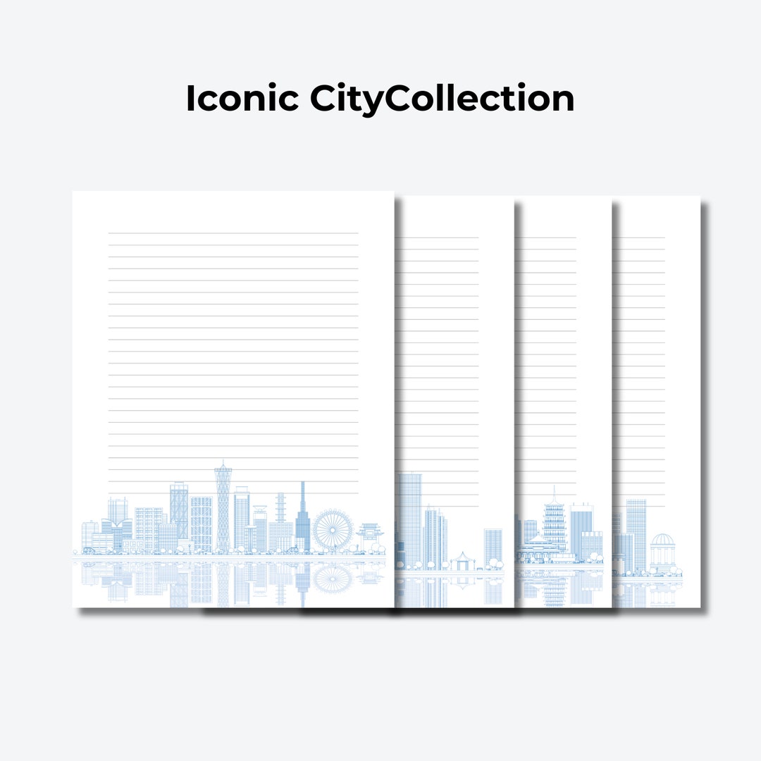 PRINTABLE Stationery, Printable Letter Writing Stationery | Iconic City ...