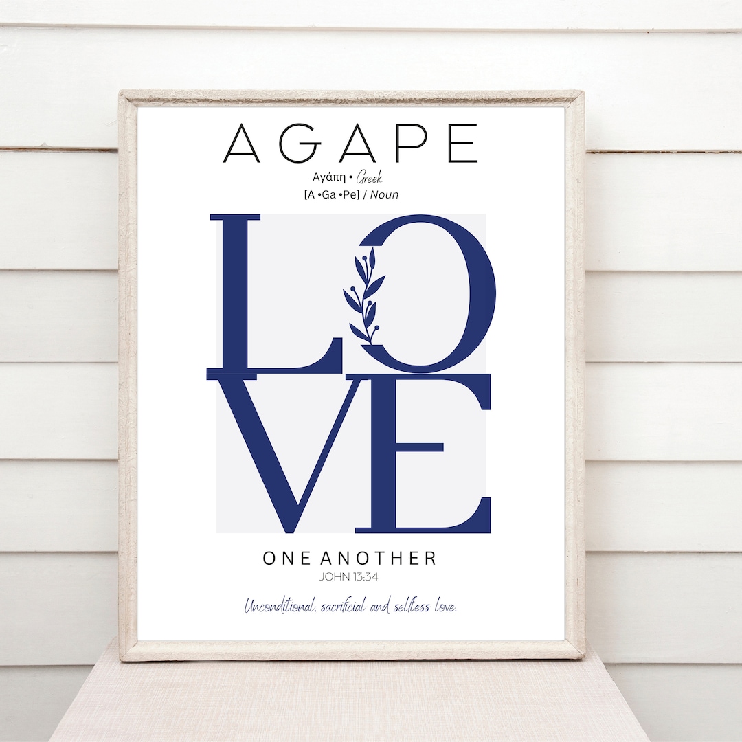 John 13 34, Agape Definition, Love Printable, Love One Another ...
