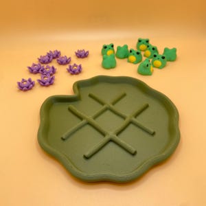 Tic Tac Toad Cute Classic Tic-tac-toe Homemade Frog Lillypad Game - Etsy