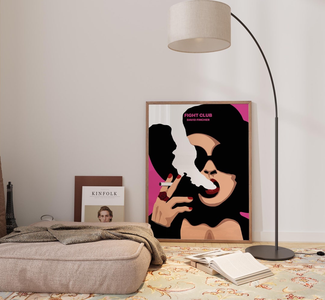 Fight Club Movie Poster Printable Illustration, Movie Print, Gift Idea ...