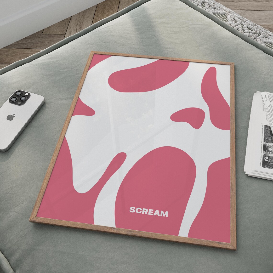 SET OF 2 Scream Posters Printable Scream Illustration Gift Idea Movie ...