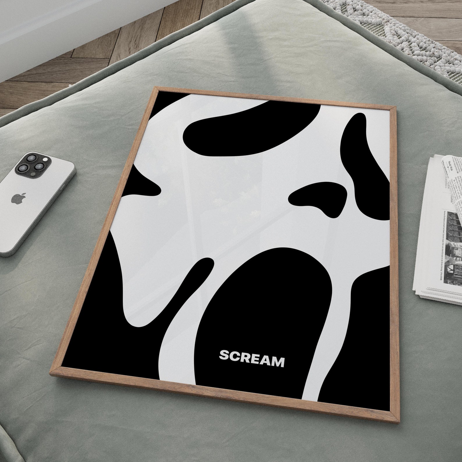 SET OF 2 Scream Posters Printable Scream Illustration Gift Idea Movie ...