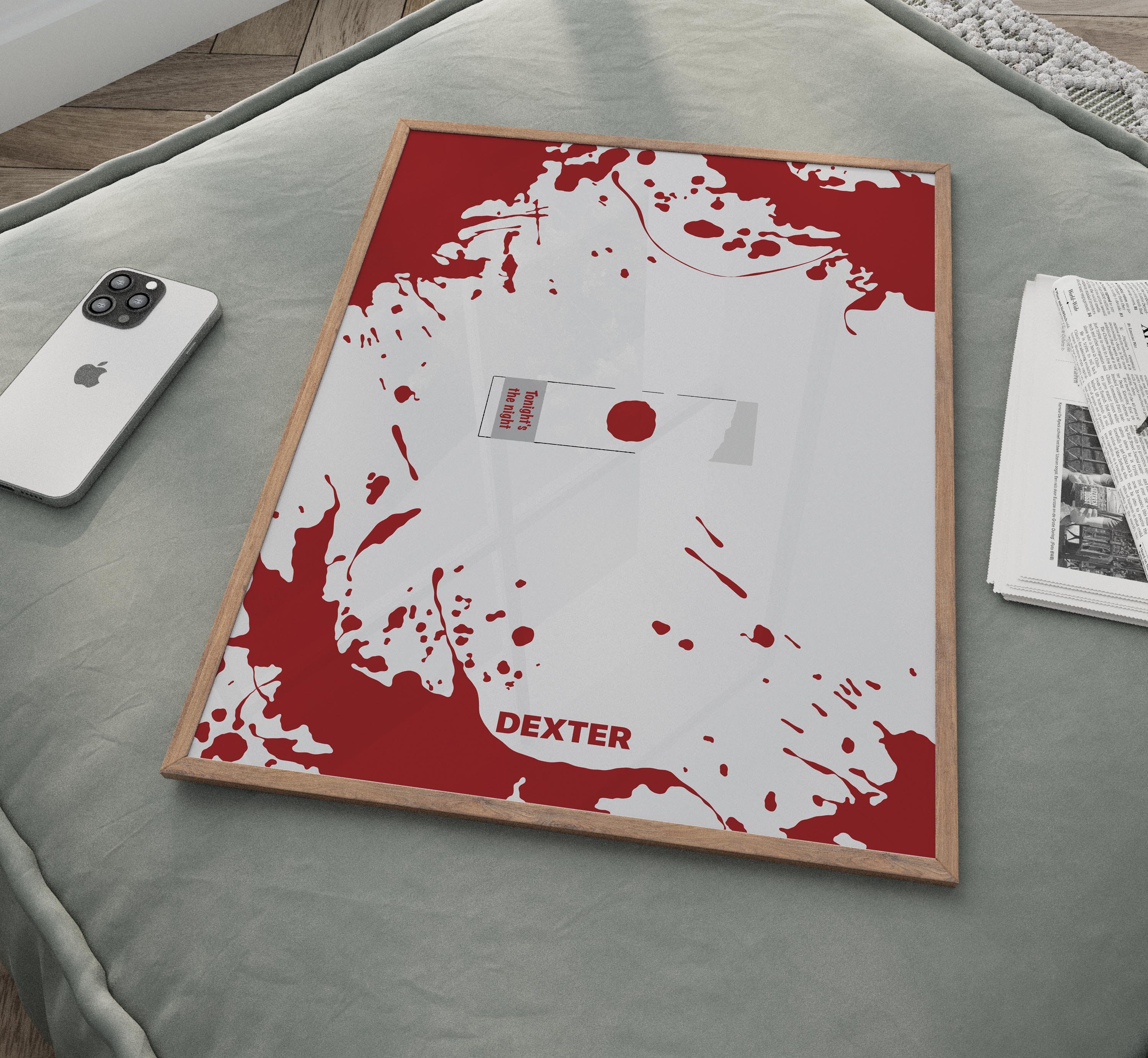 Dexter Poster Dexter's Blood Slide Printable Dexter Illustration, Movie ...