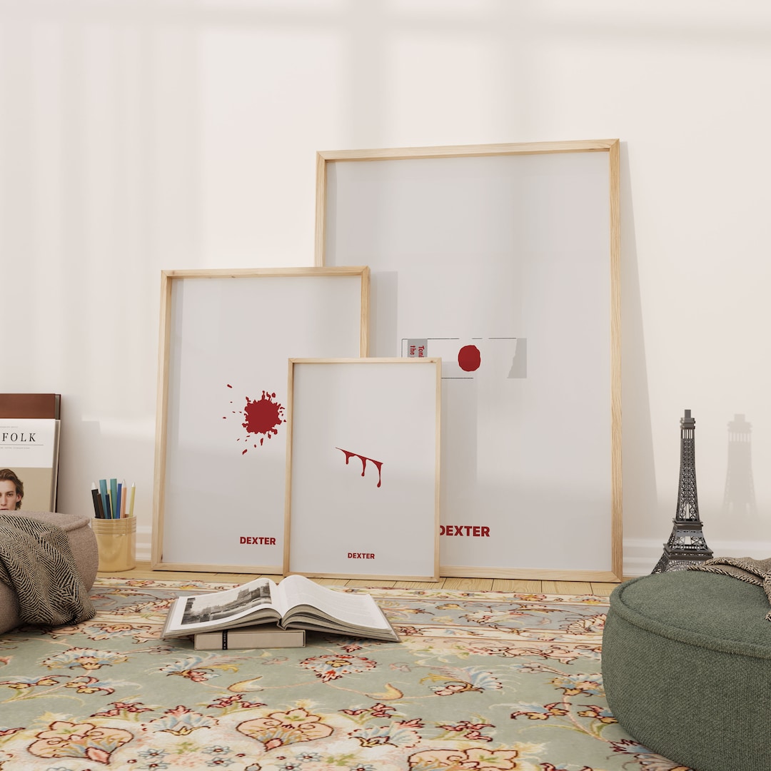 SET OF 3 Dexter Posters Printable Dexter Morgan Illustration Gift Idea ...