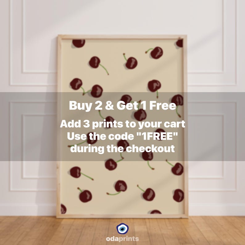 Sweet Cherry Wall Art, Funky Cherry Art, Love You More, Ma Cherie Print ...