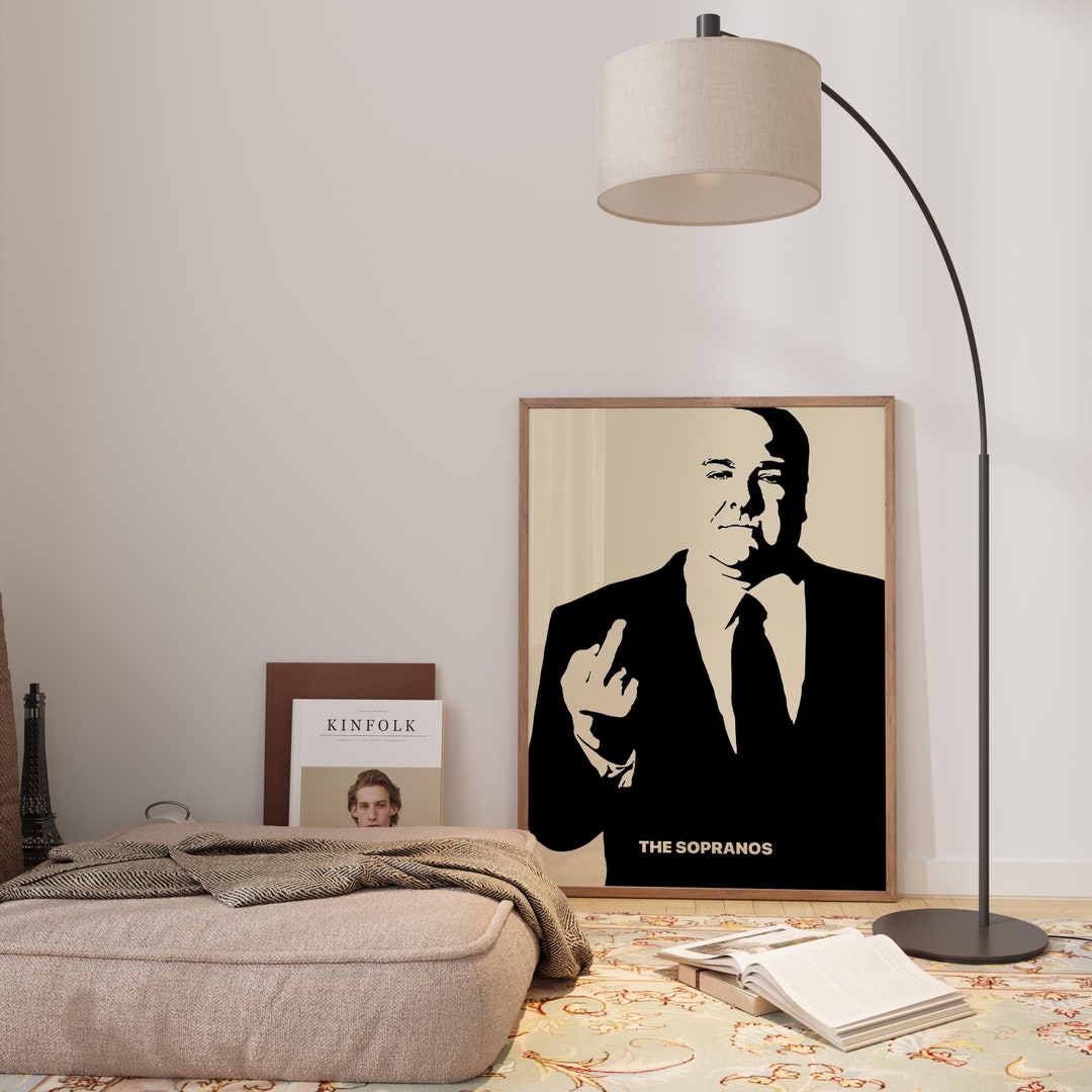 The Sopranos Poster Printable Tony Soprano Illustration Gift Idea Movie ...