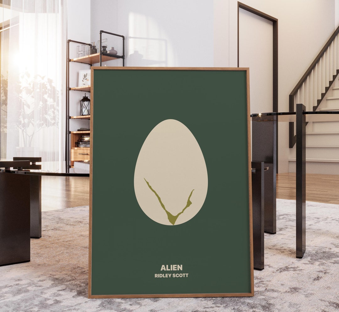 Alien Movie Poster Printable Alien Illustration Movie Print Gift Idea ...