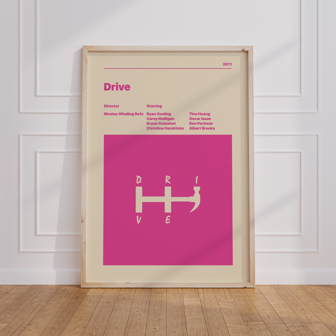 Drive Poster Printable Drive Movie Wall Art Gift Idea Movie Lover ...