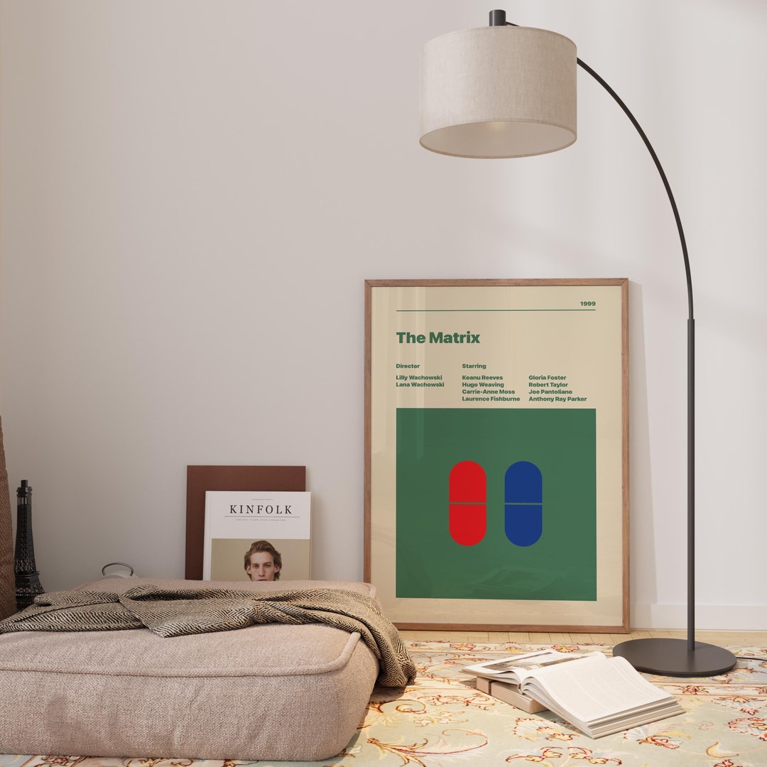 The Matrix Poster Printable Matrix Illustration Gift Idea Movie Lover ...