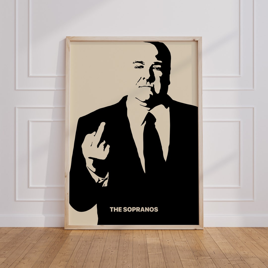 The Sopranos Poster Printable Tony Soprano Wall Art Gift Idea Movie ...