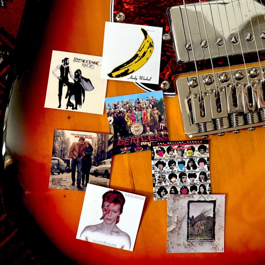 60s 70s Album Cover Stickers | Music Stickers | Laptop, Water Bottle ...