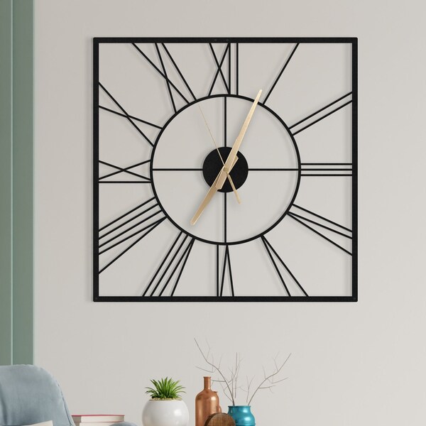 Big Black Clocks - Etsy