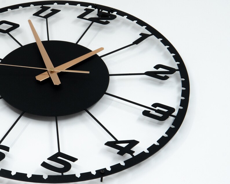 Numeric Simple Wall Clock With Hand Color Option, Large Wall Clock ...