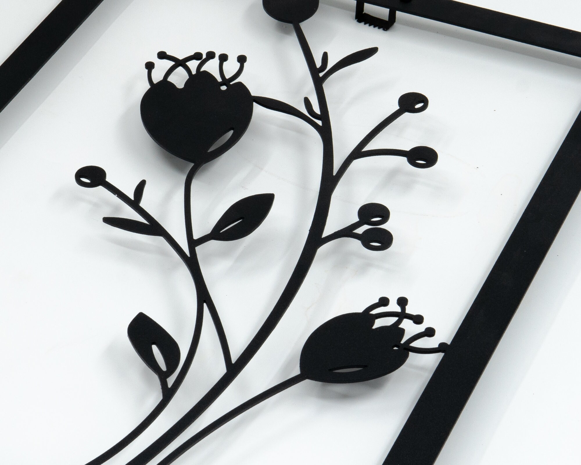 Set of 3 Flowers Metal Wall Art, Poppy Flowers Metal Decor, Metal ...