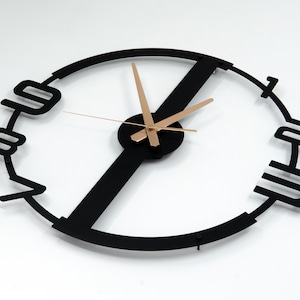 Asymmetric Numeric Wall Clock With Hand Color Option, Large Wall Clock ...