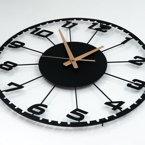 Numeric Simple Wall Clock With Hand Color Option, Large Wall Clock ...