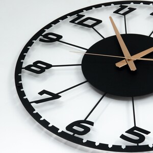 Numeric Simple Wall Clock With Hand Color Option, Large Wall Clock ...