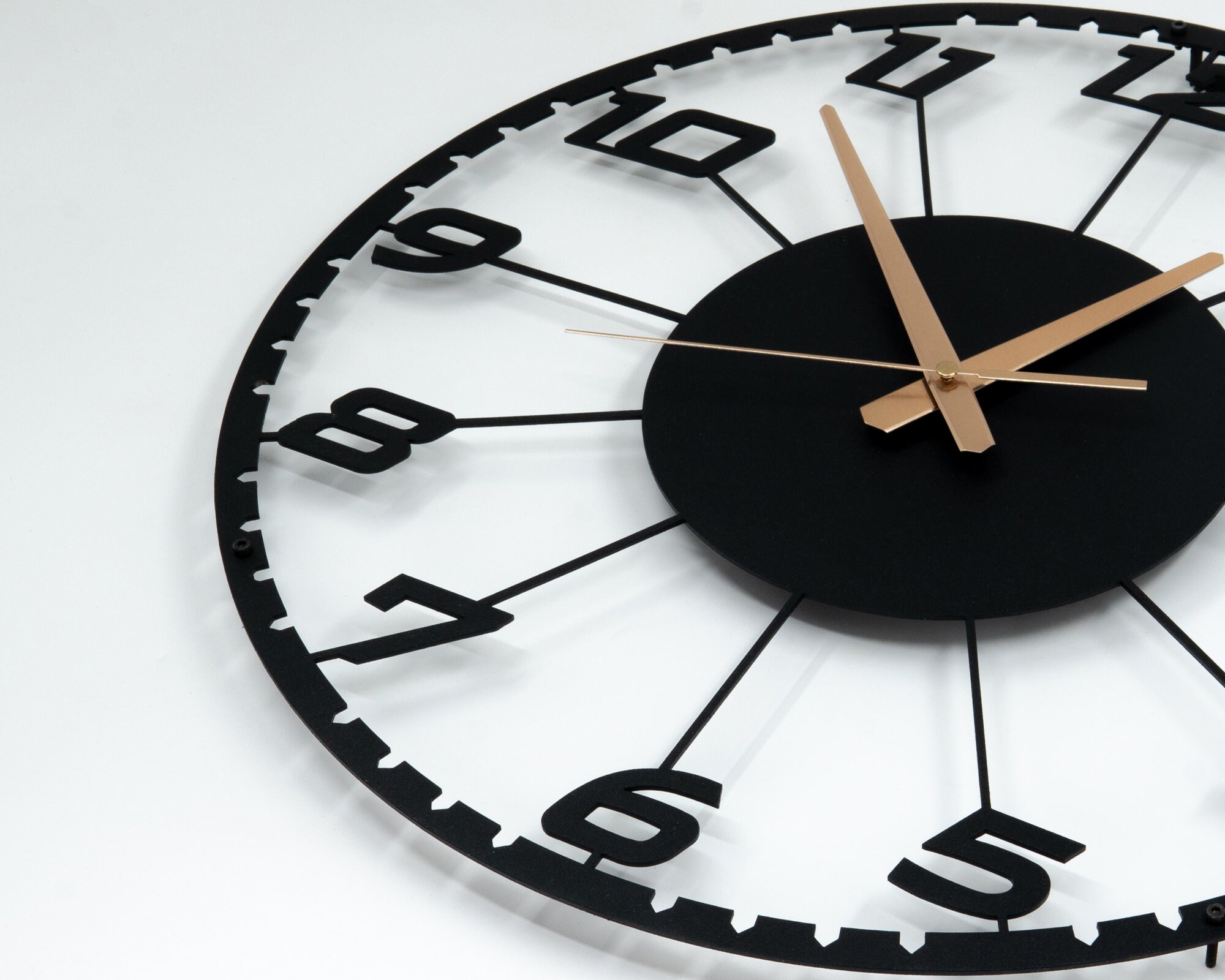 Numeric Simple Wall Clock With Hand Color Option, Large Wall Clock ...