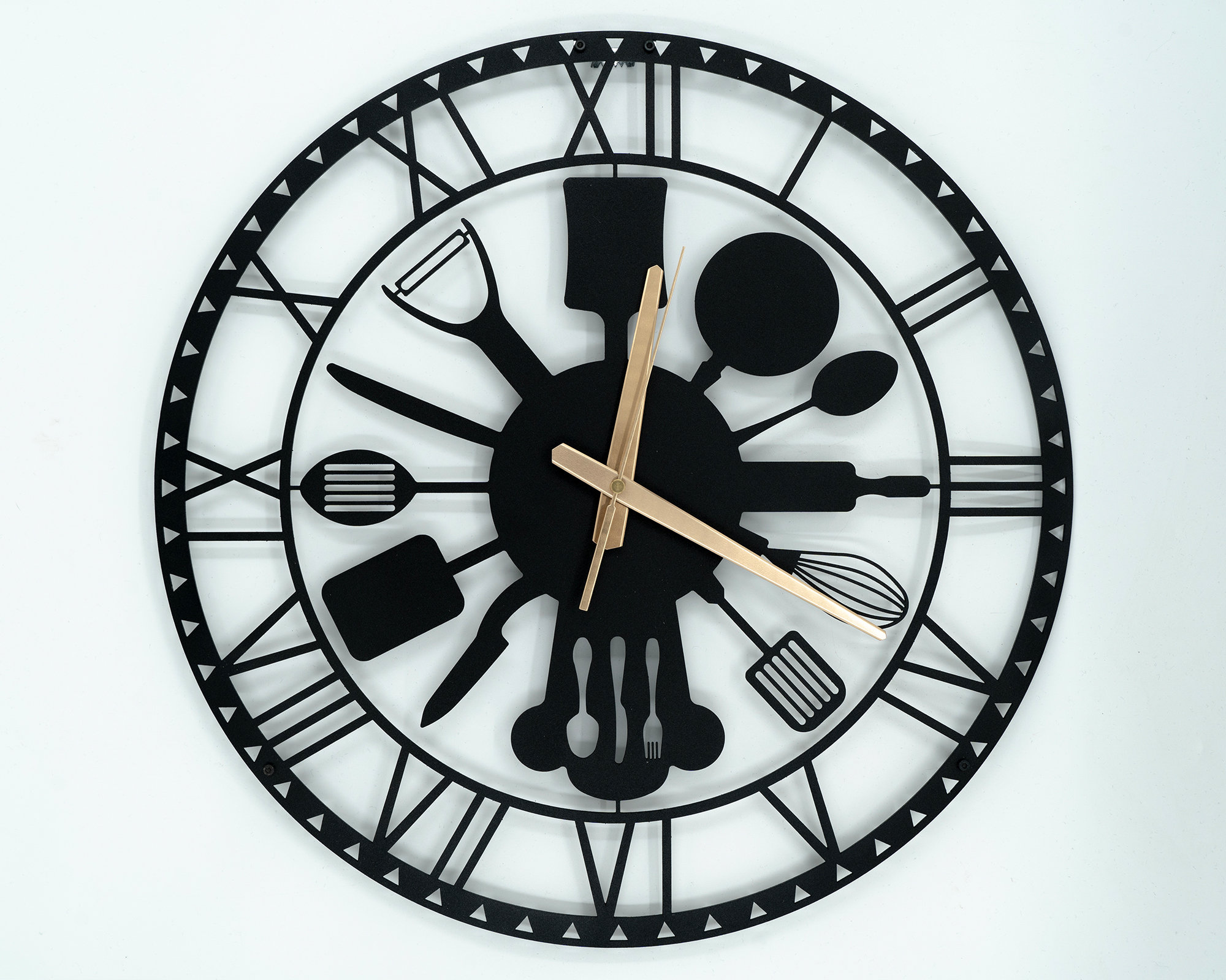 Metal Kitchen Wall Clock, Kitchen Wall Clock, Large Wall Clock, Kitchen ...