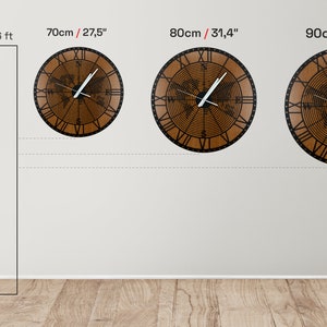 Wooden World Map Wall Clock, Wooden Compass Wall Clock, Large Wall ...