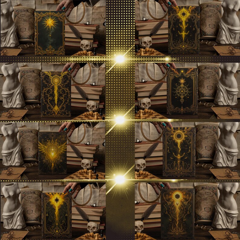 Printable Book Covers & Spines (25 Magic Sci-fi) | 8.5x11 PDF - Etsy ...