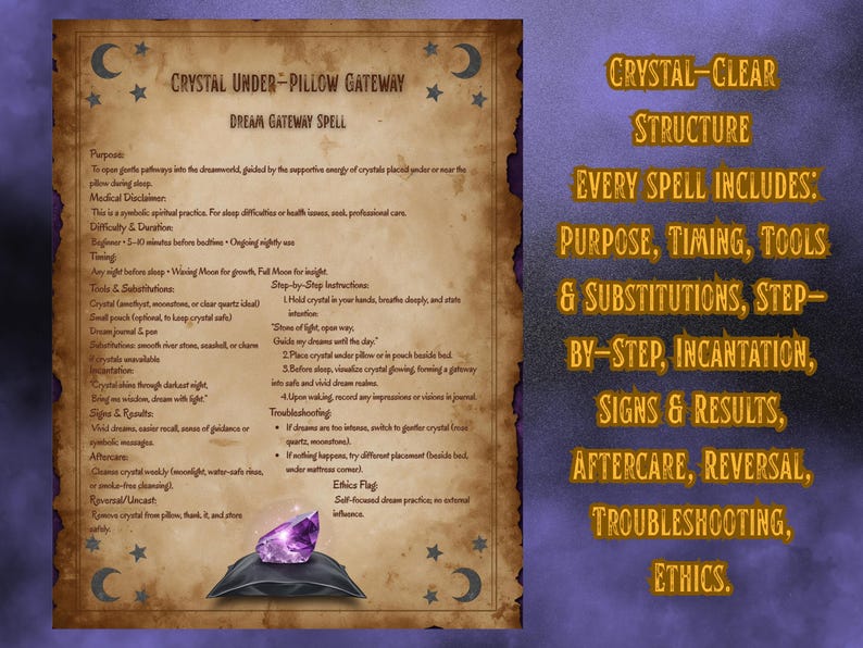 Witch’s Spellbook Grimoire, Spells & Rituals for Protection, Love ...