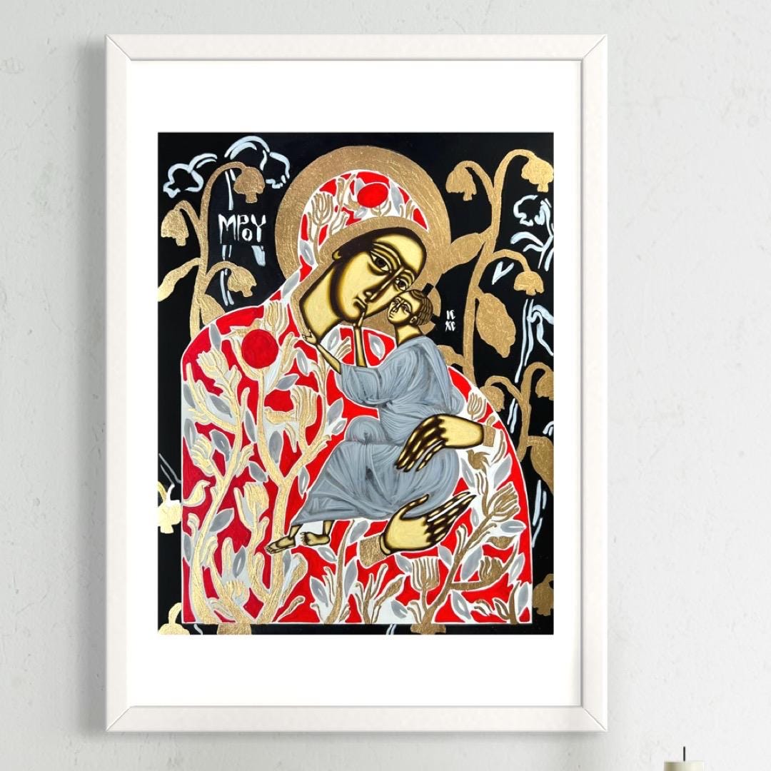 Mother of God With Baby Jesus - Poster, Mother's Day Gift, Religious ...