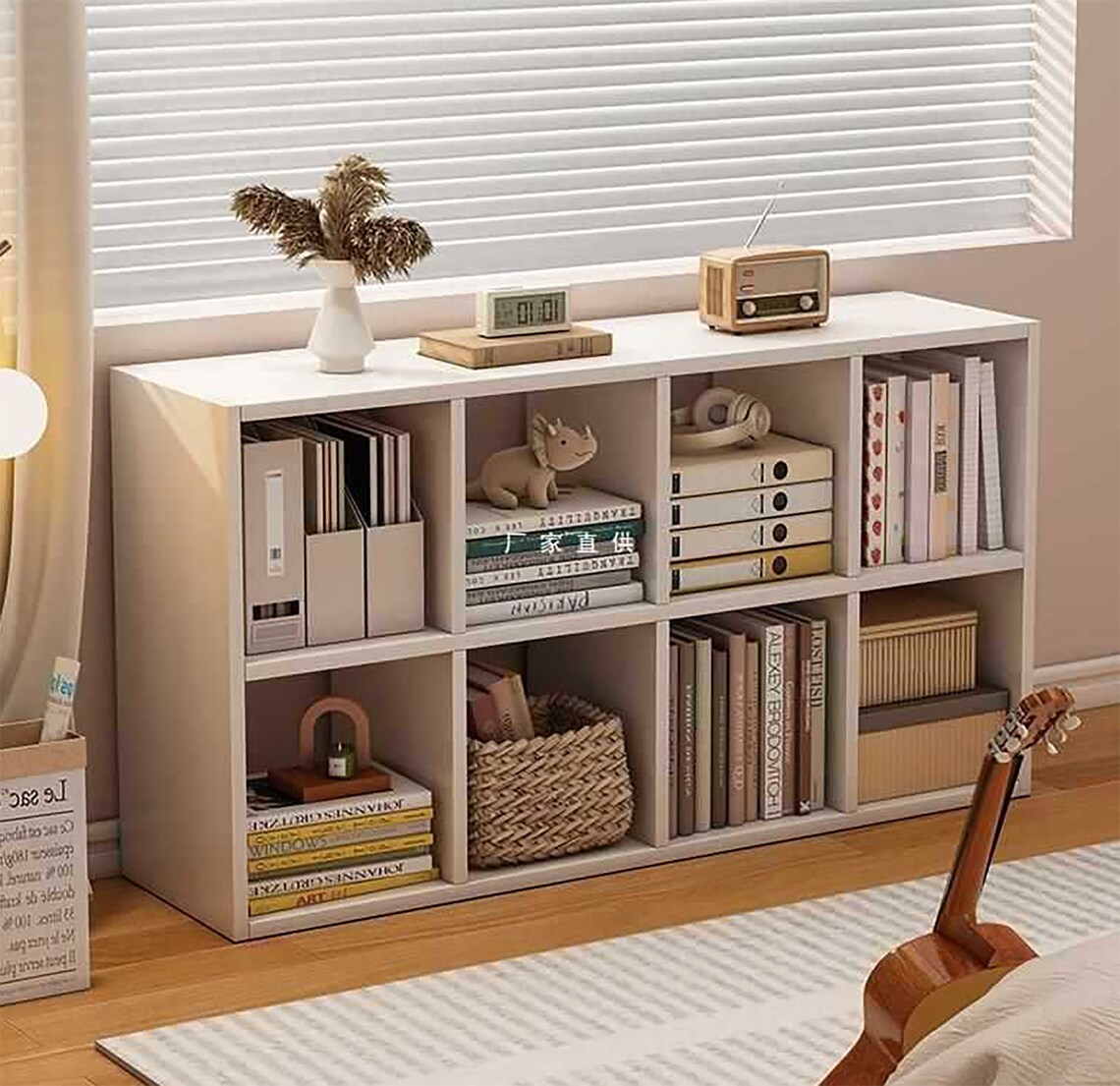 Multi-functional Smart Wooden Bookshelf Made of MDF Wood Covered With ...