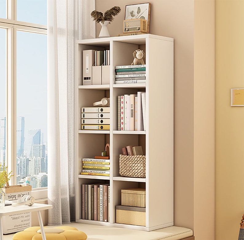 Multi-functional Smart Wooden Bookshelf Made of MDF Wood Covered With ...