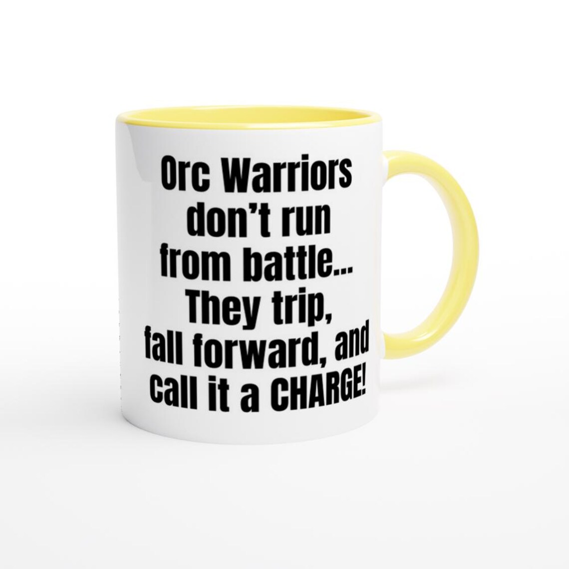 Orc Warrior Funny Gamer Coffee Mug Gift Hand Drawn Watercolor Design ...