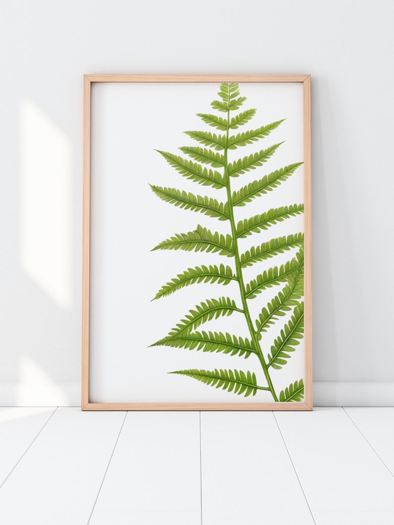 Hawaiian Fern Palapalai Digital Wall Art Tropical Botanical Print ...