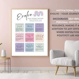 Motivational Poster Printable Self Care Home Decor Classroom Wall Art ...