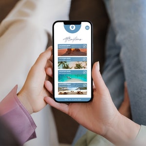 Weekend Getaway Itinerary Template Trip Planner Custom Mobile Travel ...