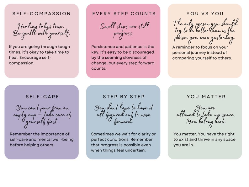 Motivational Poster Printable Self Care Home Decor Classroom Wall Art ...