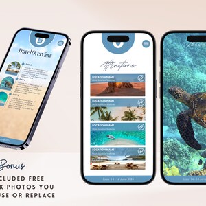 Weekend Getaway Itinerary Template Trip Planner Custom Mobile Travel ...