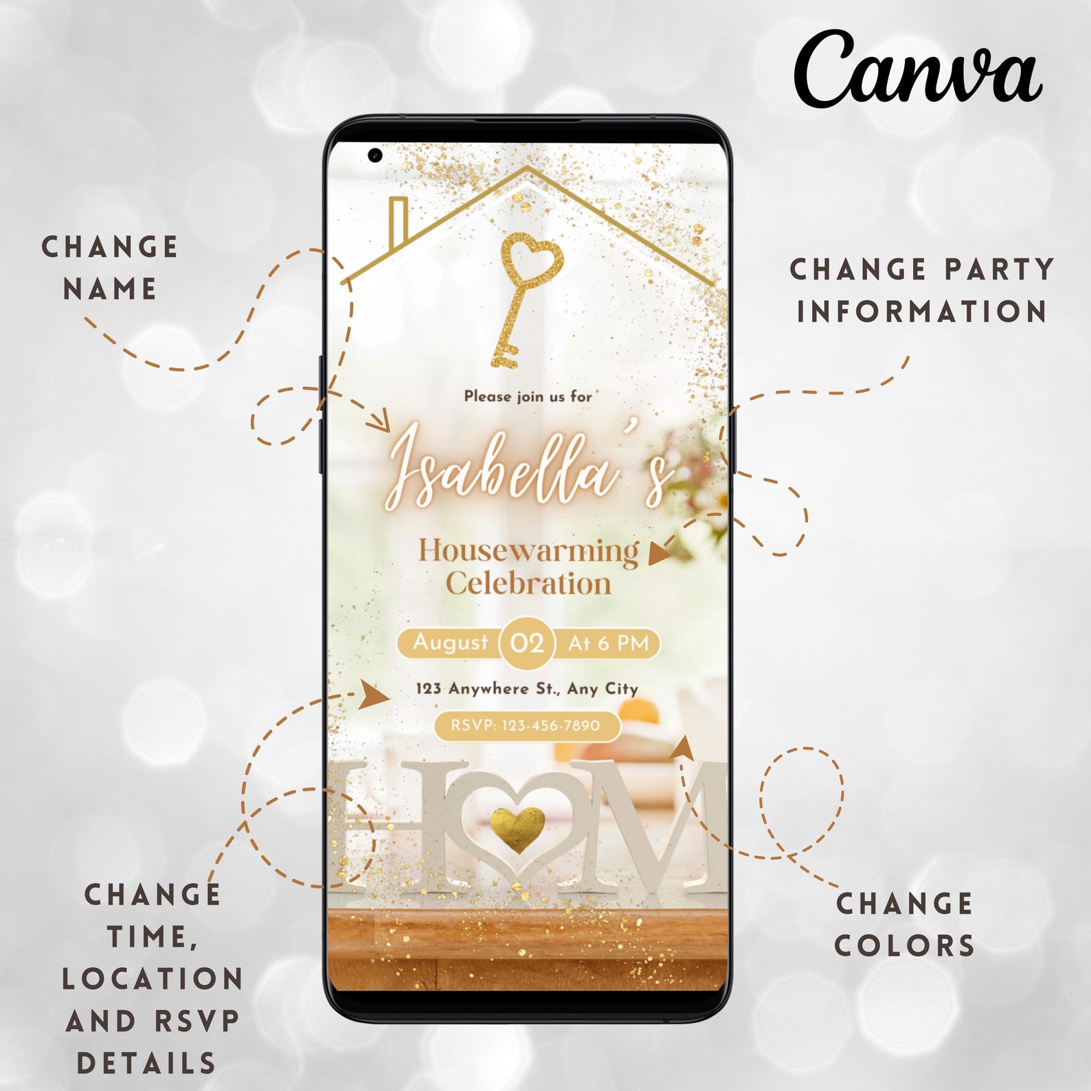 Housewarming Invitation Digital Animated House Warming Party Invite New ...