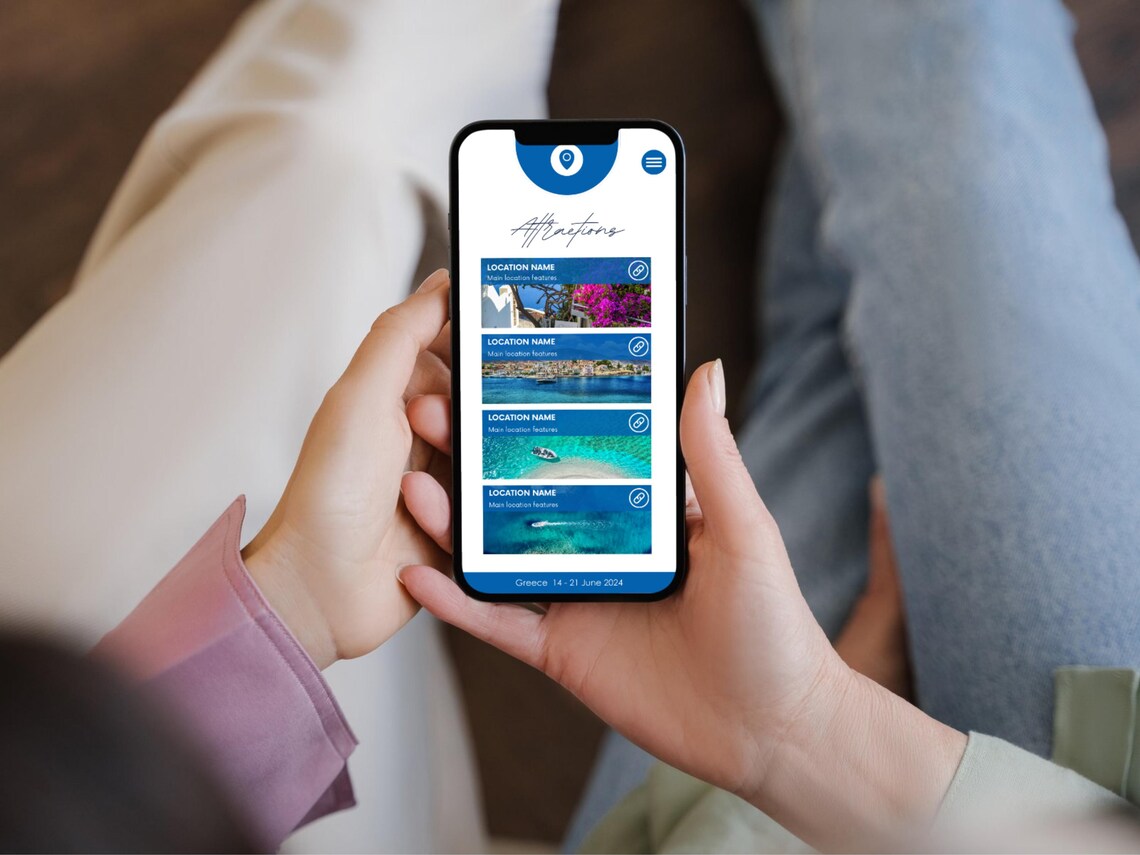 Editable Mobile Travel Itinerary: 2-week Vacation Planner (canva ...