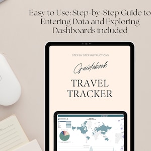 Travel Tracker Spreadsheet Personal Travel Log Interactive Dashboard ...