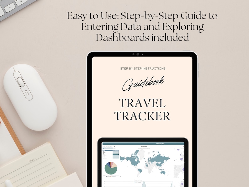 Travel Tracker Spreadsheet Personal Travel Log Interactive Dashboard ...
