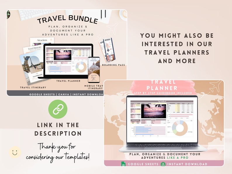 Travel Tracker Spreadsheet Personal Travel Log Interactive Dashboard ...