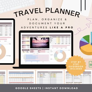 Travel Tracker Spreadsheet Personal Travel Log Interactive Dashboard ...