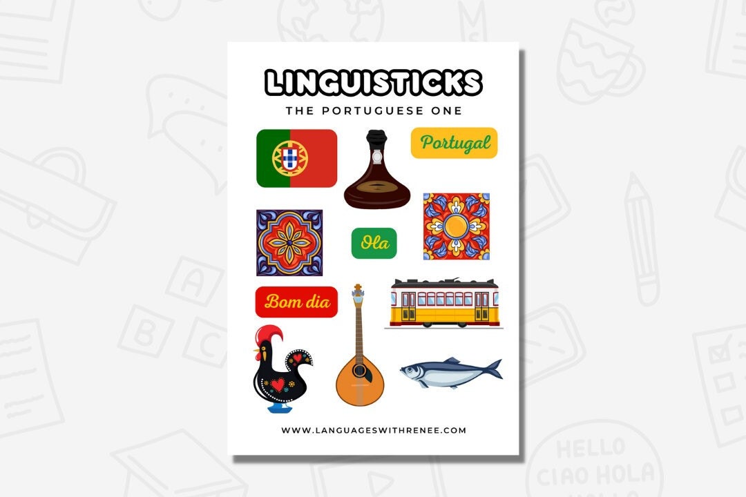 The Portuguese One Culturally Inspired Stickers - Etsy UK
