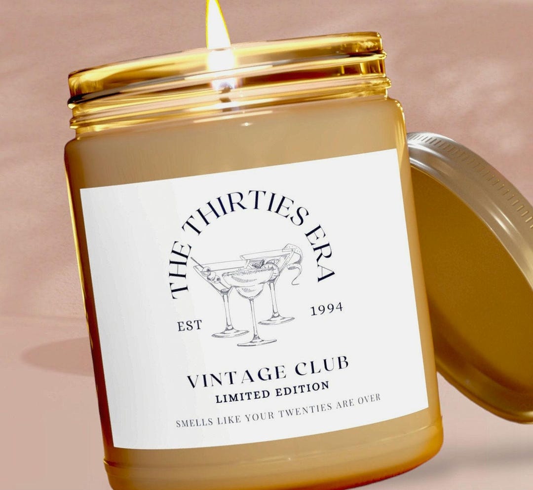 Thirty Candle Funny 30th Birthday Scented Candle Gift Funny Candles ...