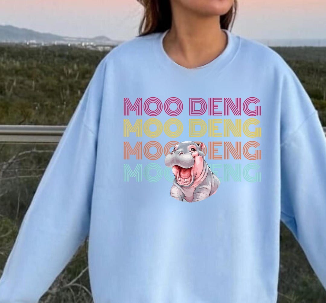 Moo Deng Shirt Moo Deng Shirt, Vintage 90s Graphic Tee, Moo Deng Gift ...